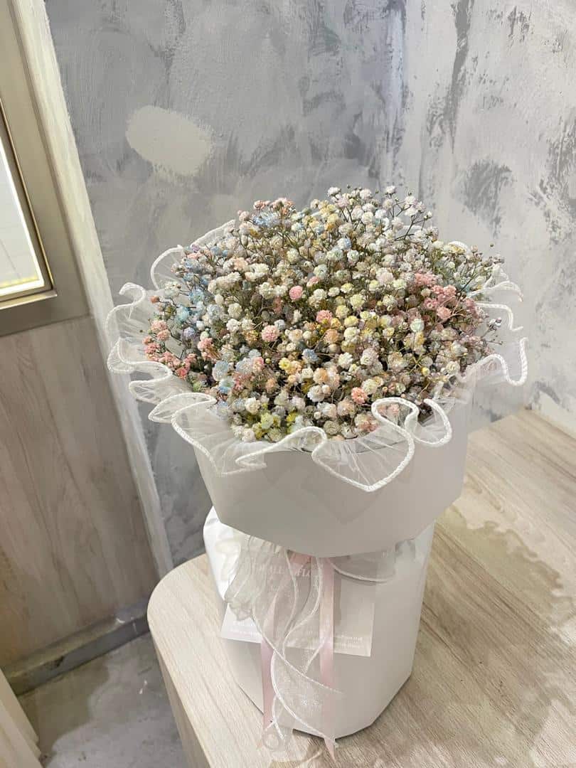 Tangerine Mist Baby Breath – Florallab